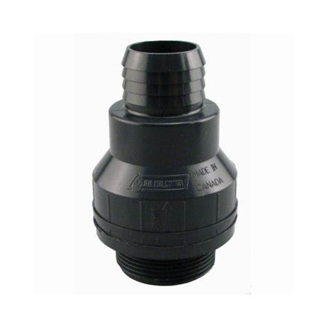 Water Source Spc 250 Inline Sump Check Valve Plastic 1 1 2 In Mpt