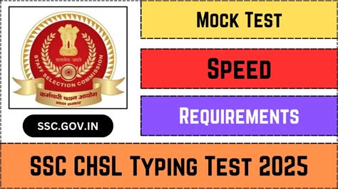 Ssc Chsl Typing Test 2025 Speed Requirements And Mock Test Jksn