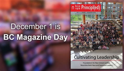 B C Principals And Vice Principals Association On Linkedin Dec 1 Has Been Proclaimed Bc