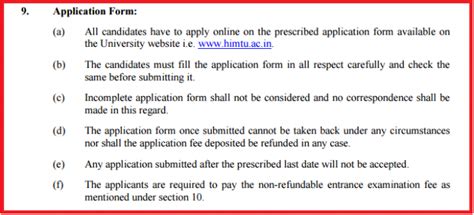 Hpcet 2020 Application Form Himachal Pradesh Technical University