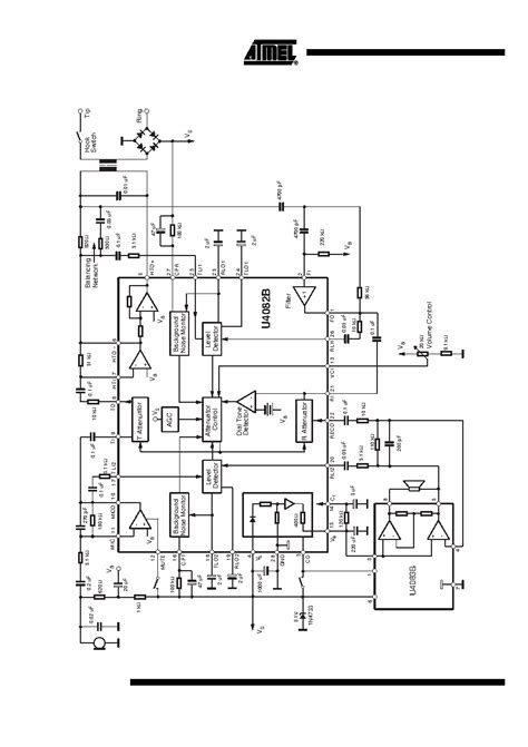 U4082b Datasheet230 Pages Atmel Low Voltage Voice Switched Ic For