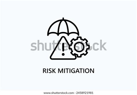 Risk Mitigation Vector Icon Logo Illustration Stock Vector Royalty Free 2458921981 Shutterstock
