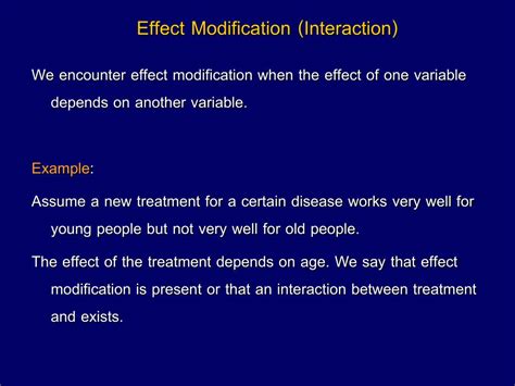 Ppt Confounding Effect Modification And Odd Ratio Powerpoint