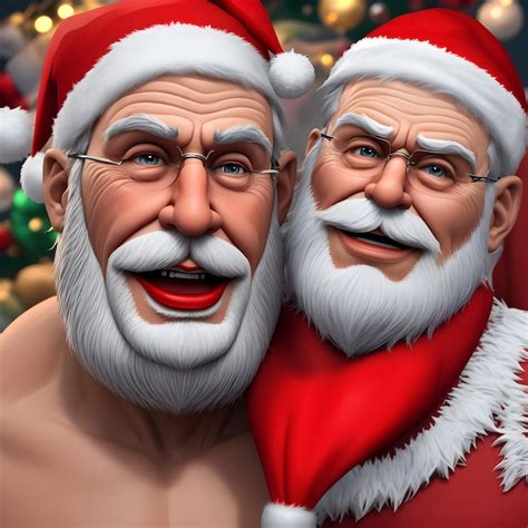 Premium Ai Image Christmas Event With Santa Claus Ai Generated