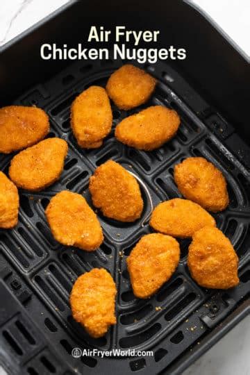 Air Fried Frozen Chicken Nuggets Easy 10 Min Air Fryer World