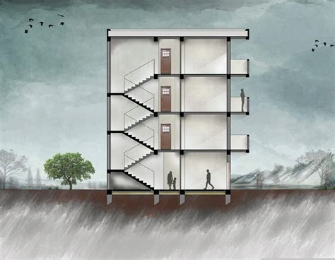 Architecture Coupe Photoshop Architecture Section Photoshop Bruches