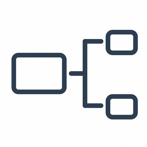 Chart Diagram Hierarchy Plan Scheme Structure Workflow Icon