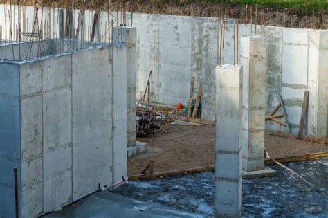 Building Foundation Construction Monolithic Concrete And Reinforced