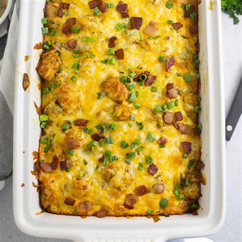 Tater Tot Breakfast Casserole The Gracious Wife