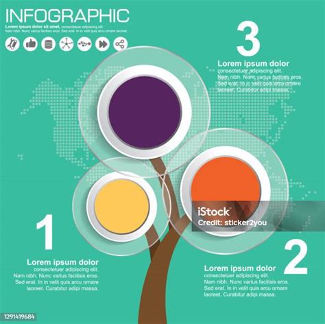 추상 트리 인포그래픽 요소입니다 디자인 템플릿입니다 벡터 그림입니다 0명에 대한 스톡 벡터 아트 및 기타 이미지 0명 개념 나무 Istock