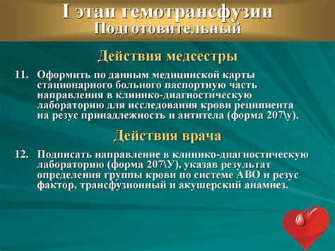 Алгоритм проведения гемотрансфузии - презентация онлайн