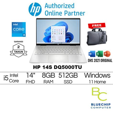 Jual Laptop HP 14S DQ5000TU I5 1240P 8GB 512GB SSD 14 FHD Win11