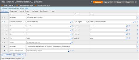 Configuring A Json Data Transform As A Response Data Transform In Data Pages Pega