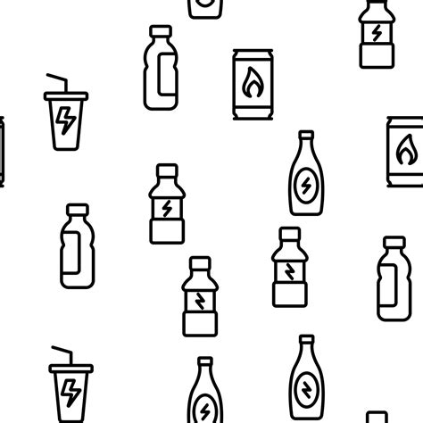 Energy Drink Vector Seamless Pattern 10232176 Vector Art At Vecteezy