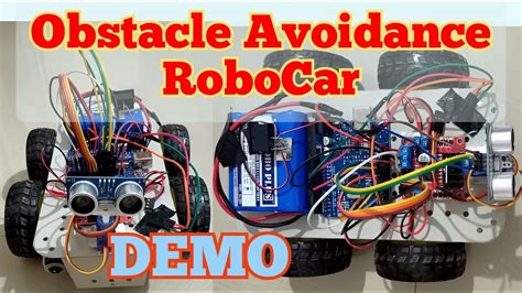 Obstacle Avoidance Robocar Arduino Ultrasonic Sensor Obstacle