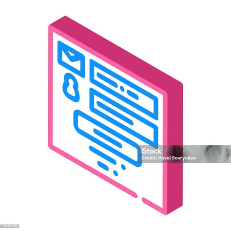 전자 메일 아이소메트릭 아이콘 벡터 일러스트 레이 션으로 가입 노트북에 대한 스톡 벡터 아트 및 기타 이미지 노트북 노트북 사용하기 데이터 Istock