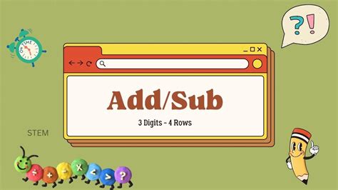Additionsubtraction 3 D 4 Rows Flash Numbers Abacus Practice