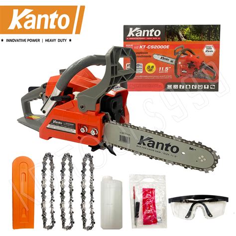 Kanto เลื่อยยนต์ เลื่อยโซ่ยนต์ บาร์ 11 5” Kt Cs2000e ระบบปั๊มมือ ของ