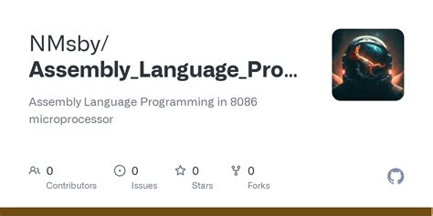 Github Nmsbyassemblylanguageprogramming Assembly Language Programming In 8086 Microprocessor