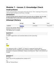 Ceis Module Lesson Knowledge Check Docx Module Lesson