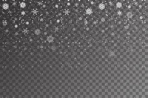 クリスマスの雪透明な背景に落ちる雪の結晶降雪ベクトル イラストeps 10 お祝いのベクターアート素材や画像を多数ご用意 お祝い