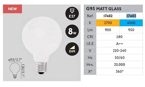 Bec Led E27 Dimabil 8w G95 4000k Lumina Neutra Alb