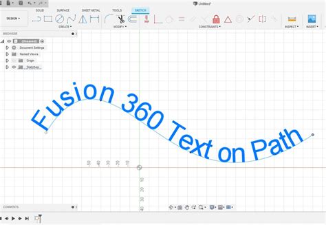 Fusion 360 Curved Text