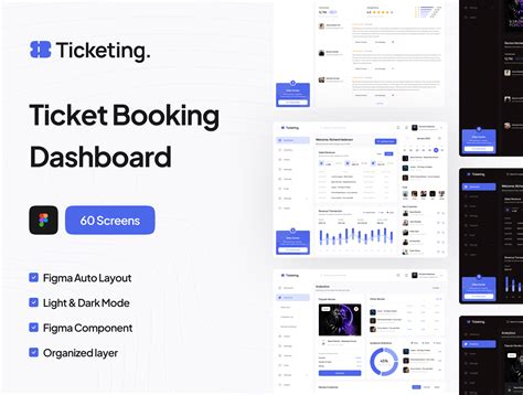 Ticketing Ticket Booking Dashboard Ui Kit Ui Kits — Ui Custom