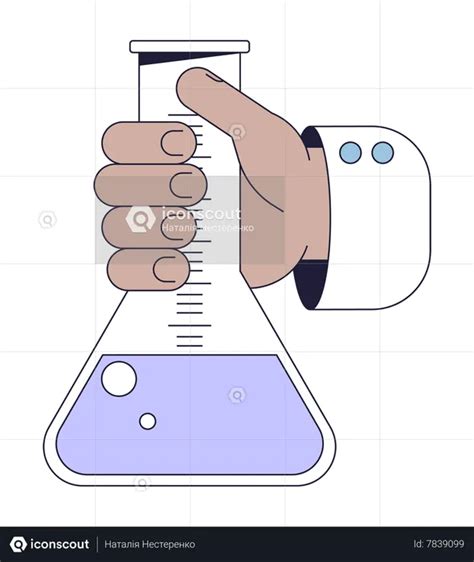 Best Hand Holding Measurement Flask Illustration Download In Png