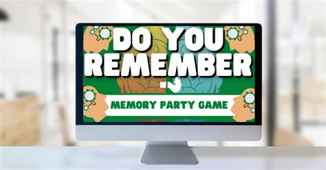 Memory Game Do You Remember Its Game Night