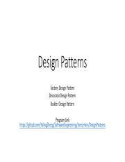 DesignPatterns 2 Pdf Design Patterns Factory Design Pattern Decorator