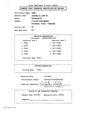 Fillable Online Ftp Txdps State Tx Texas Department Of Publio Safety
