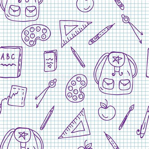Teste Padrão Sem Emenda ícones Da Instrução E Da Escola Ilustração do Vetor Ilustração de