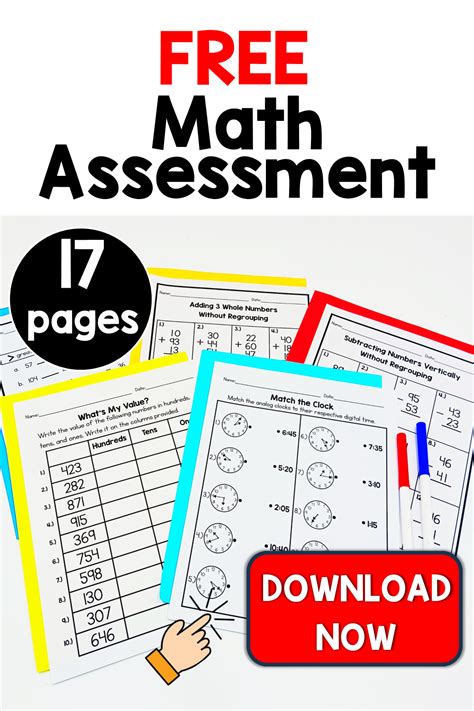 Free Math Assessment The Joy In Teaching