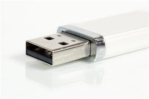 USB Keychain Stock Photo Image Of White Computer Thumbdrive