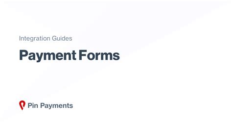 Payment Forms Guide For Developers Online Businesses Pin Payments