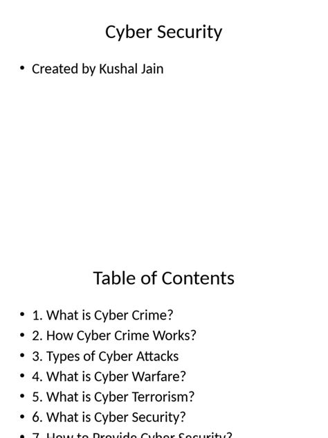 Cyber Security Pdf