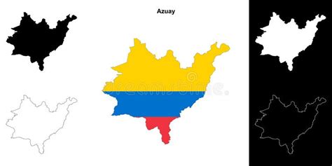 Azuay Outline Map Stock Vector Illustration Of Blank 323765251