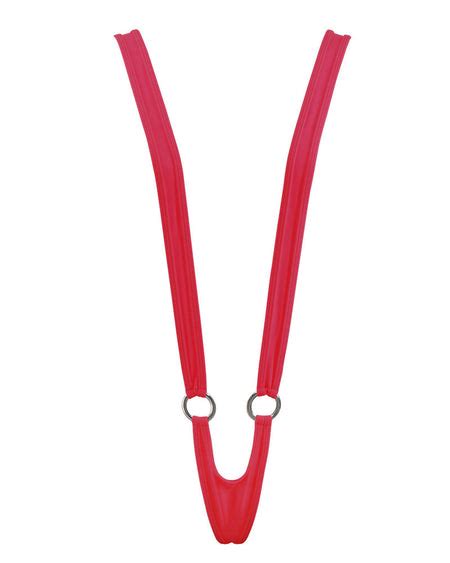 Red Slingshot Bikini Sexy Suspender Sling Micro Bikini