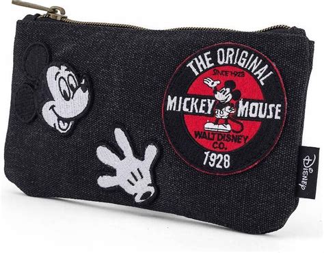Disney Loungefly Etui Mickey Mouse Denim Noir 20 5 Cm Bol