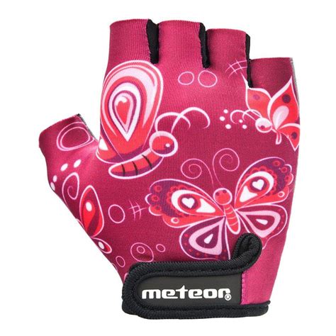 Rękawiczki Rowerowe Meteor Kids M Butterflies Różowy Meteor Sport Sklep EMPIK