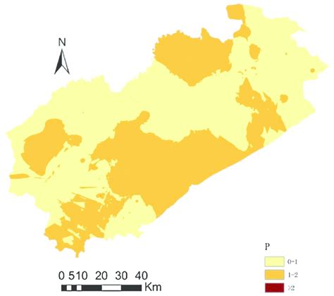 pollution class distribution determined using the nemerow synthetic