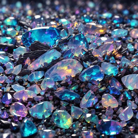 Premium Ai Image Opal Stone Background