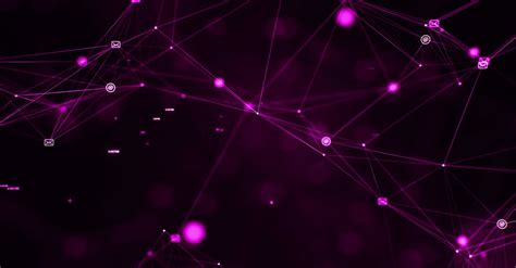 Plexus Of Abstract Neon Geometrical Lines With Moving Triangles And Dots Free Stock Video