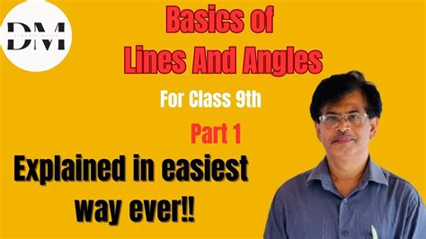 Basics Of Lines And Angles Part 1 Youtube
