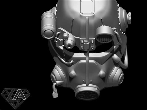 Fallout T 45d Custom Helmet 3d Model By Lafactorystore