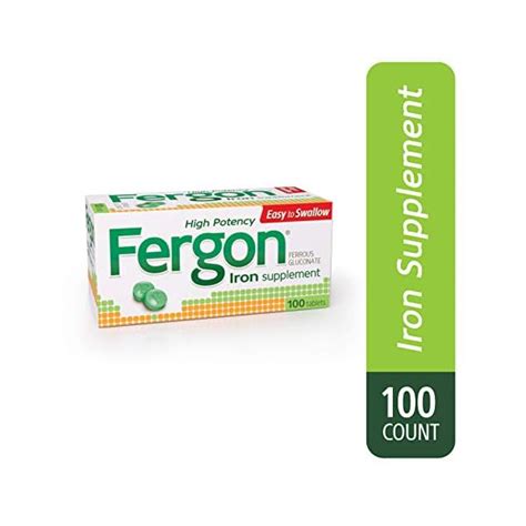 Fergon High Potency Iron Highly Soluble And Easily Digested 27 Mg Iron