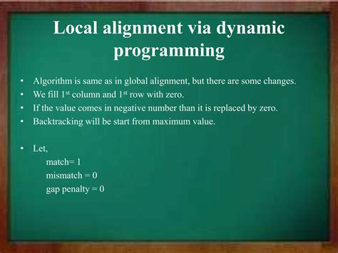 sequence alignment global vs local pptx programming languages