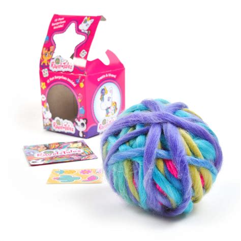 Ravel Tales Pdq Yarn Ball With Actvities Multi Coloured 12 Pk Ages 5 For Arts And Crafts