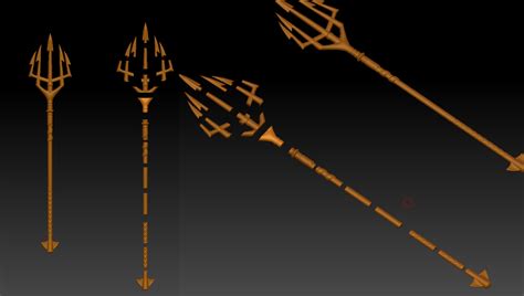 Fichier OBJ AQUAMAN ATLANTIS TRIDENT D ORObjet imprimable en 3D à